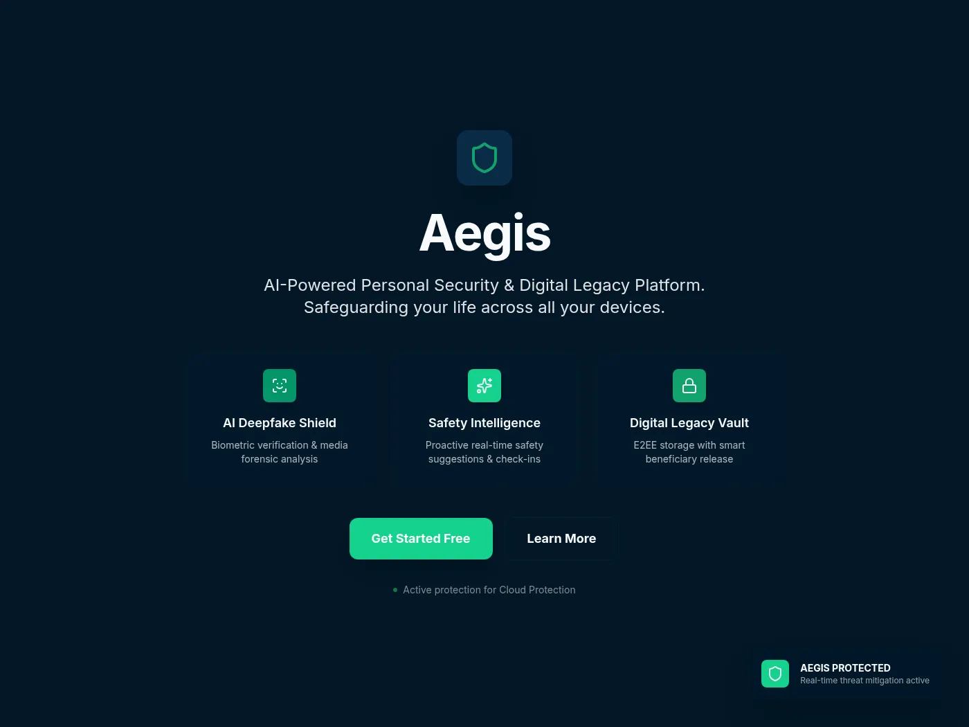 Aegis: AI Personal Security & Digital Legacy Platform