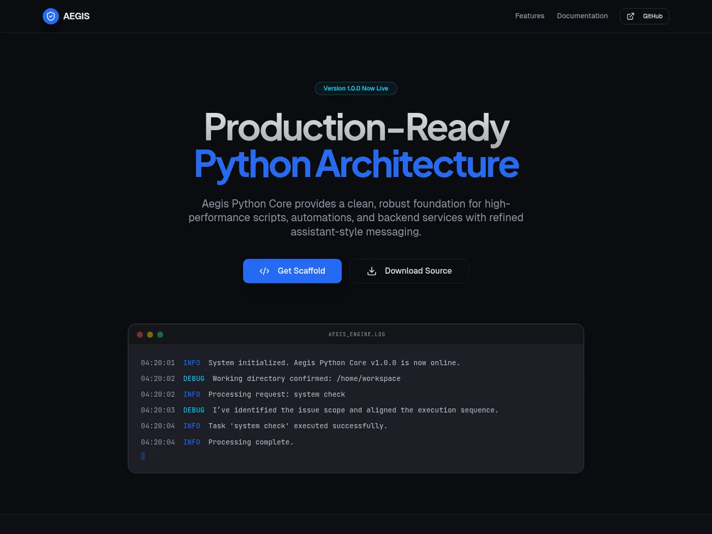 Aegis Python Core