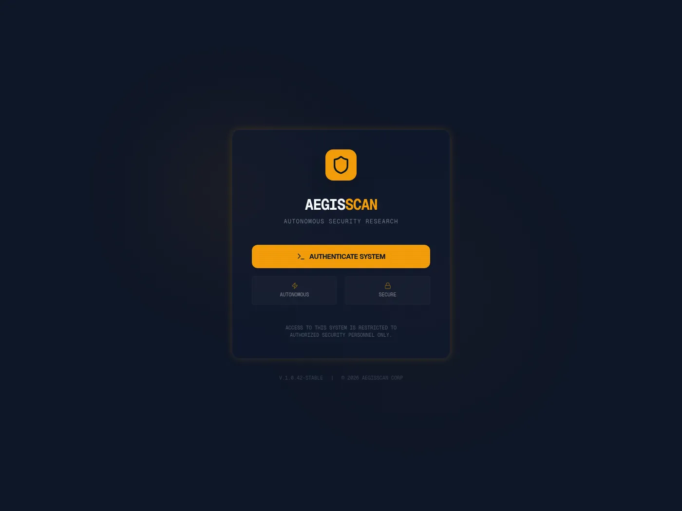 AegisScan Security Platform