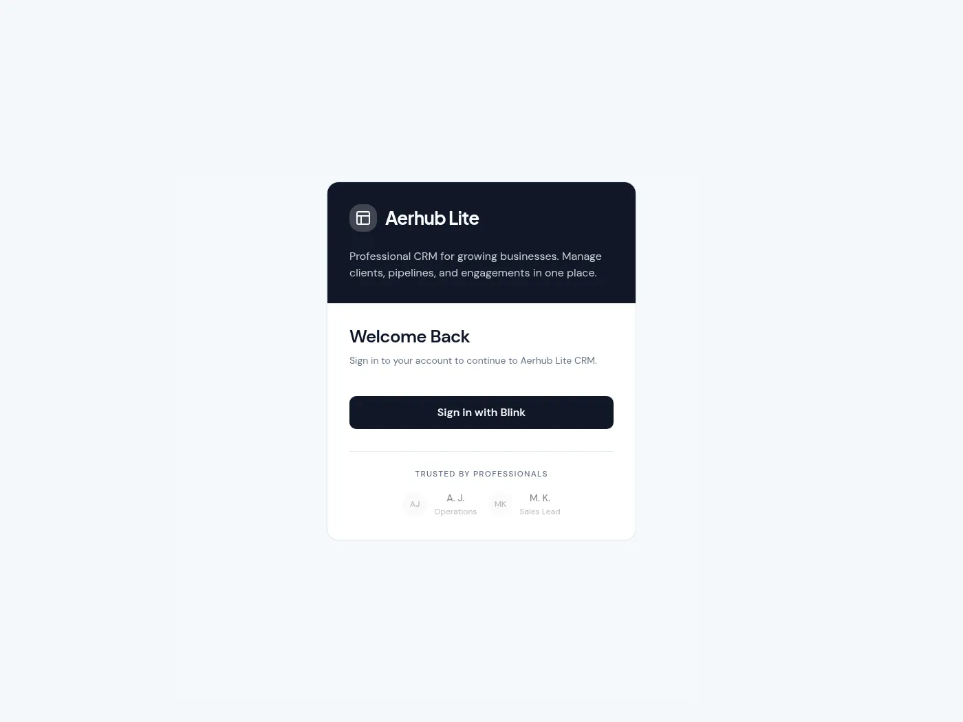 Aerhub CRM
