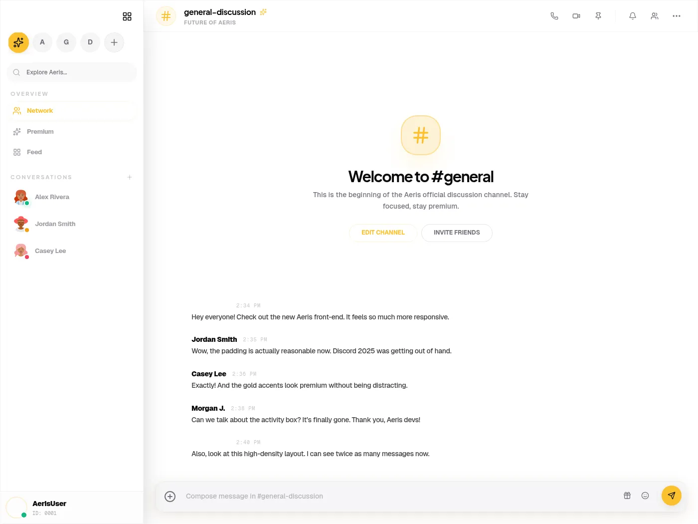 Aeris Chat UX