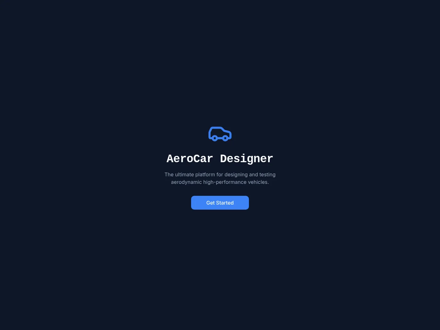 AeroCar Designer