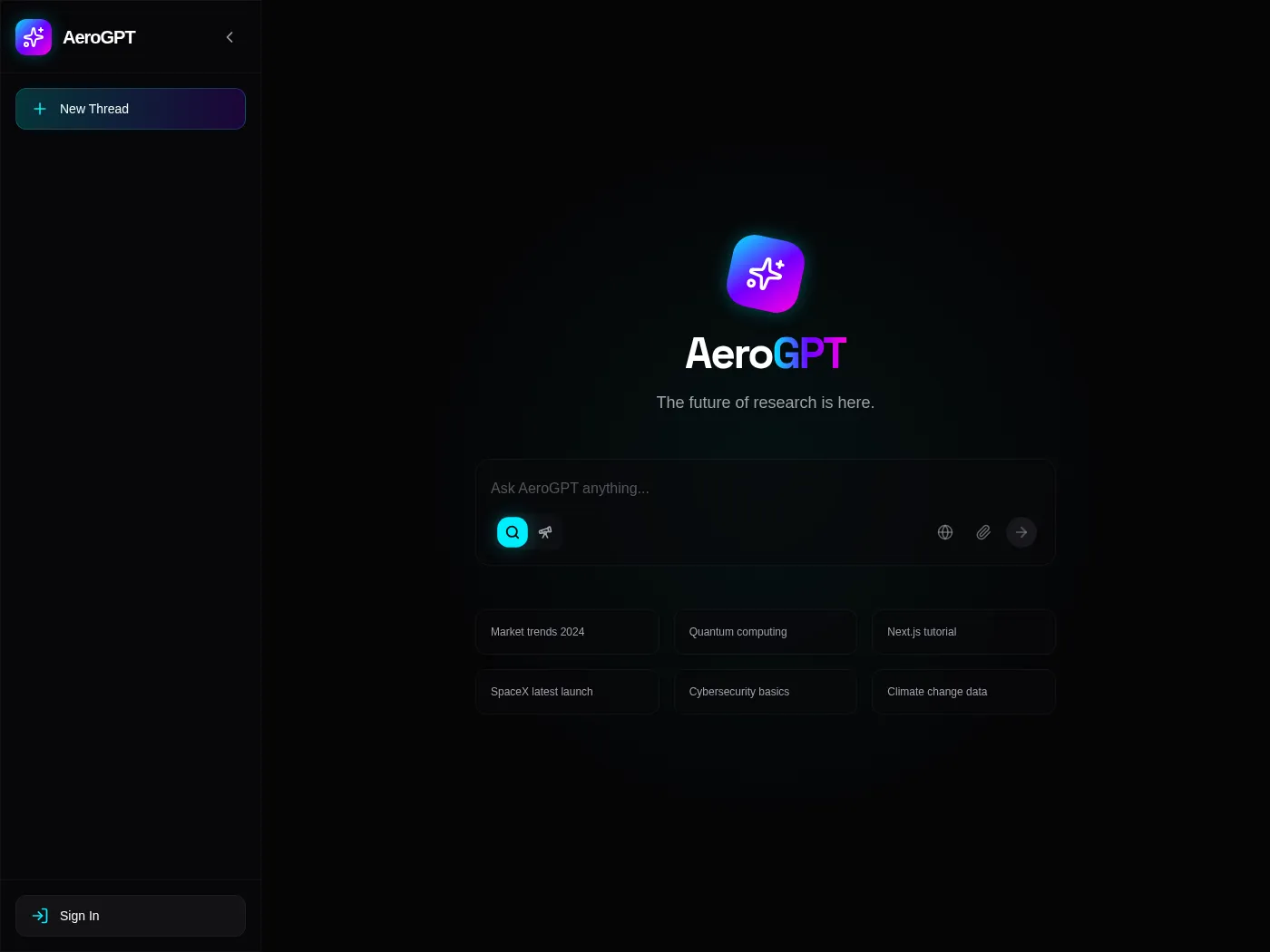 AeroGPT AI Chatbot