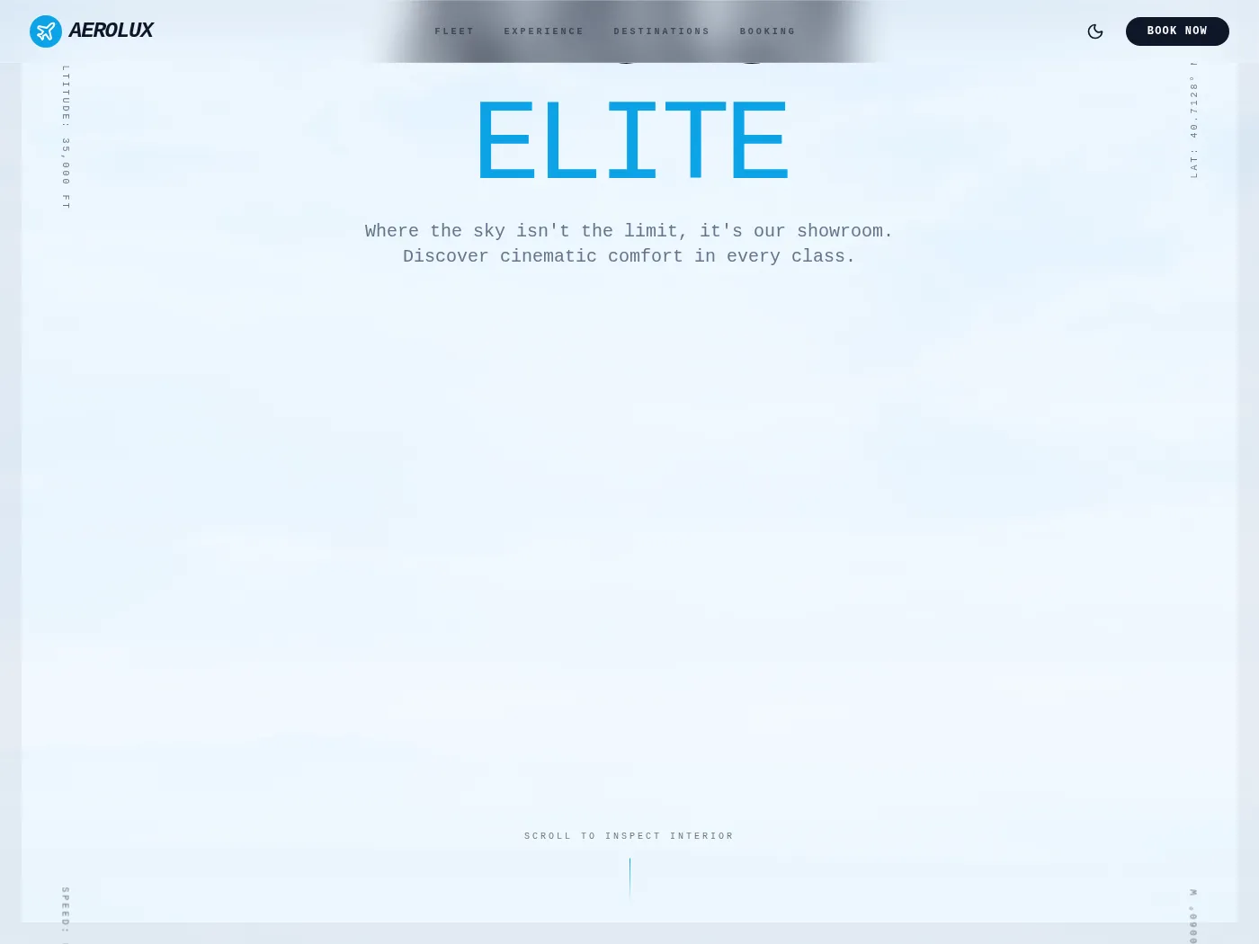AeroLux Landing Page