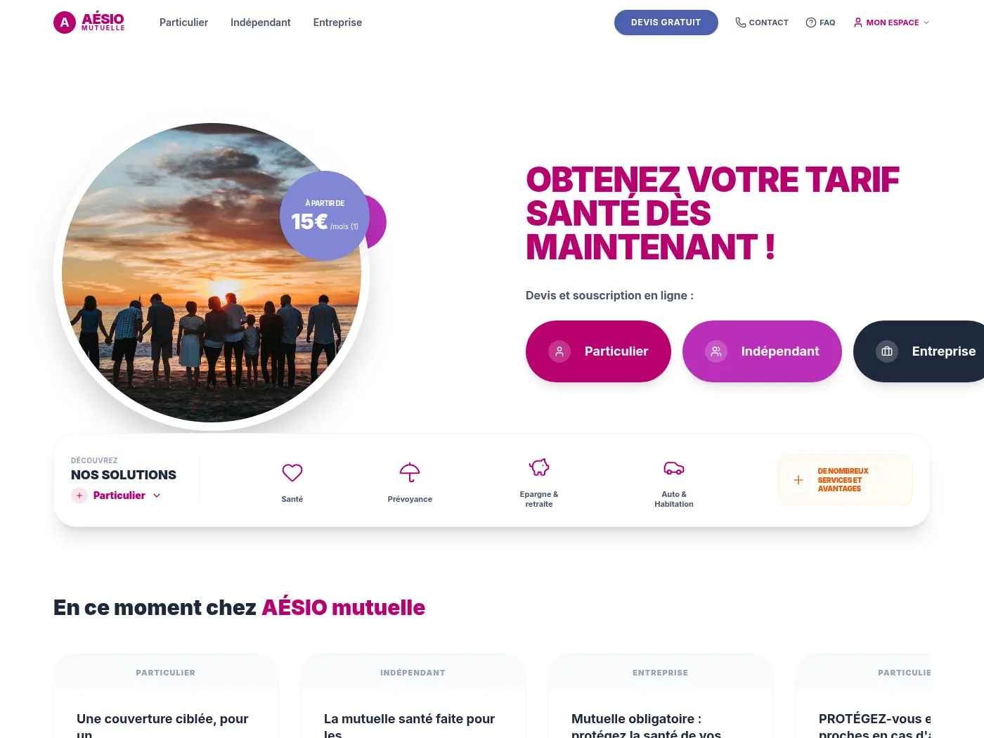 Aesio Web Clone