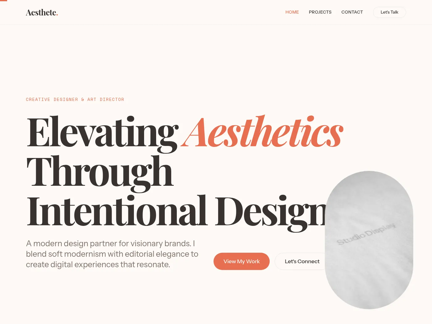 Aesthete Portfolio Website