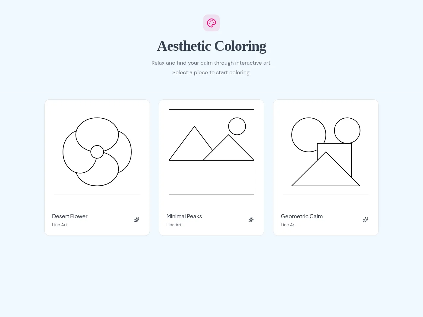 Aesthetic Coloring App