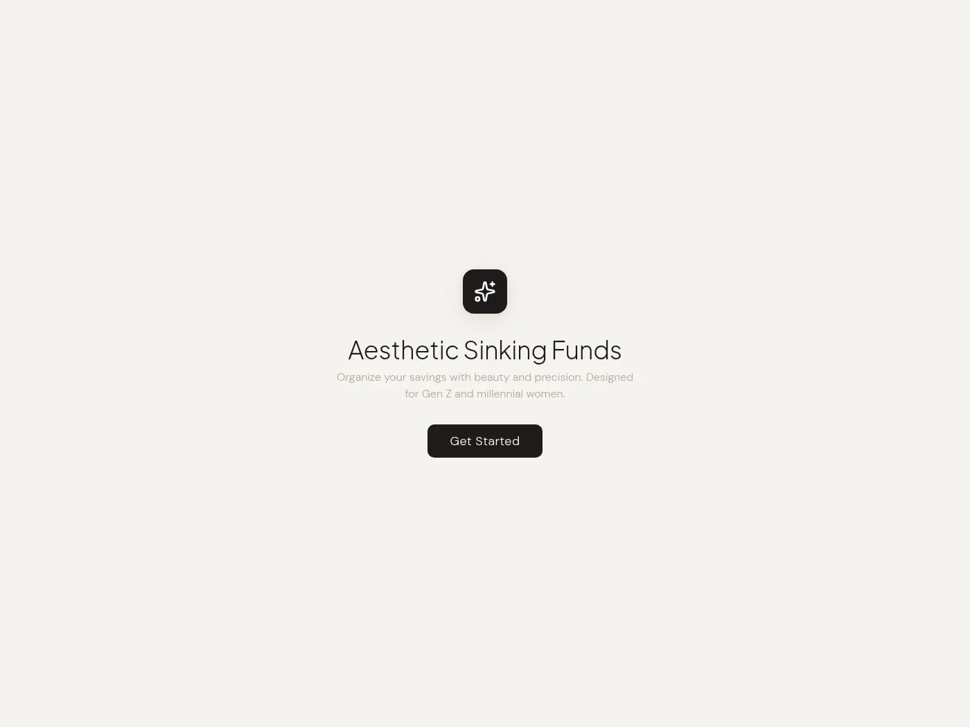 Aesthetic Sinking Fund Tracker