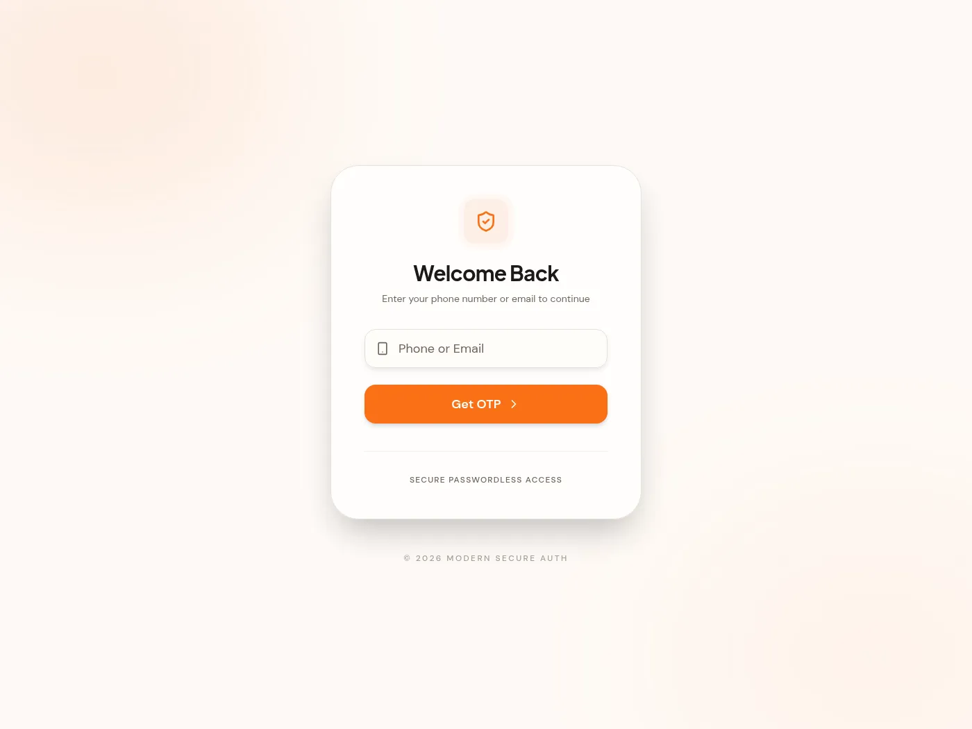 Aesthetic OTP Login