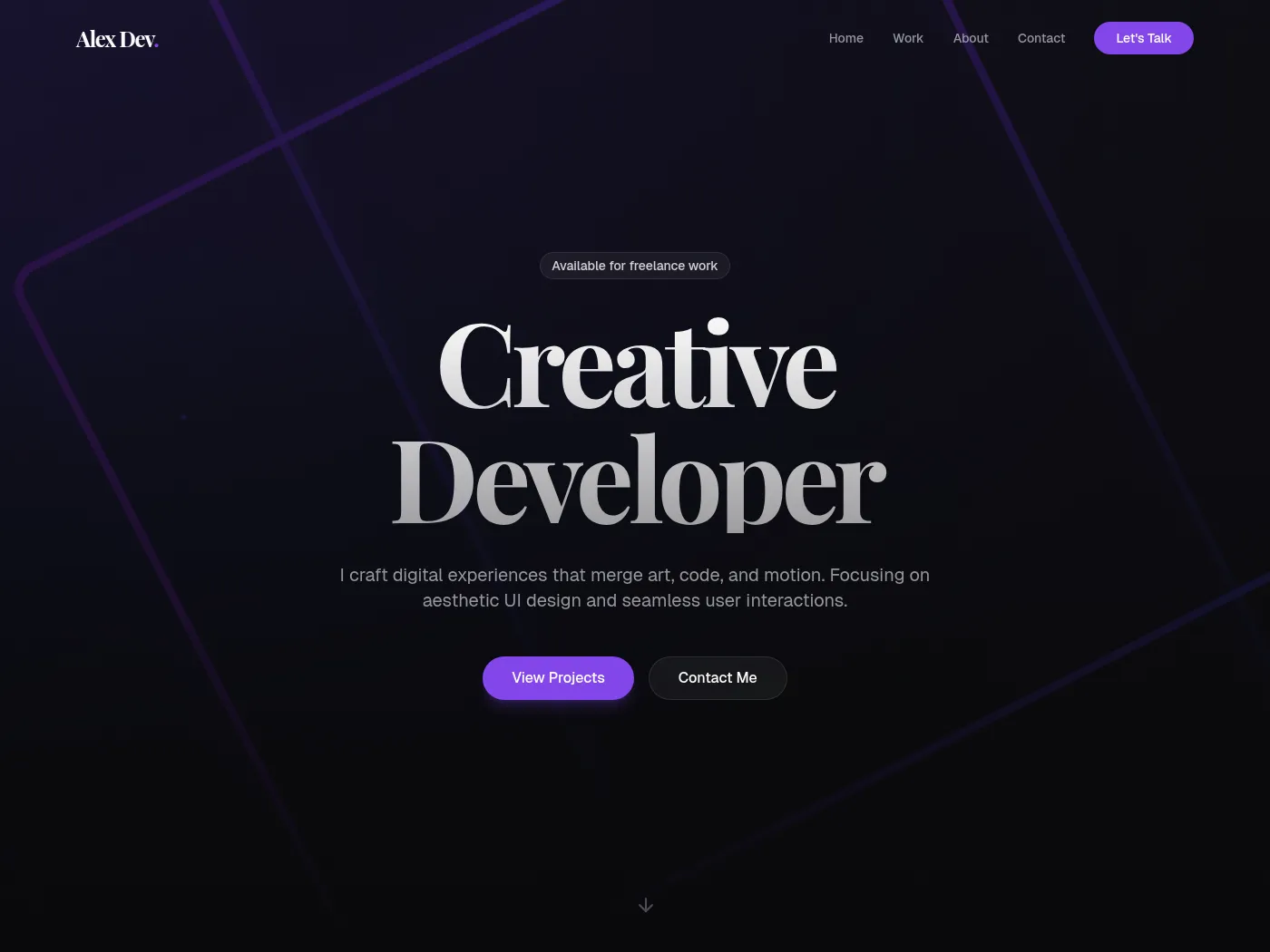 Aesthetic Portfolio Showcase
