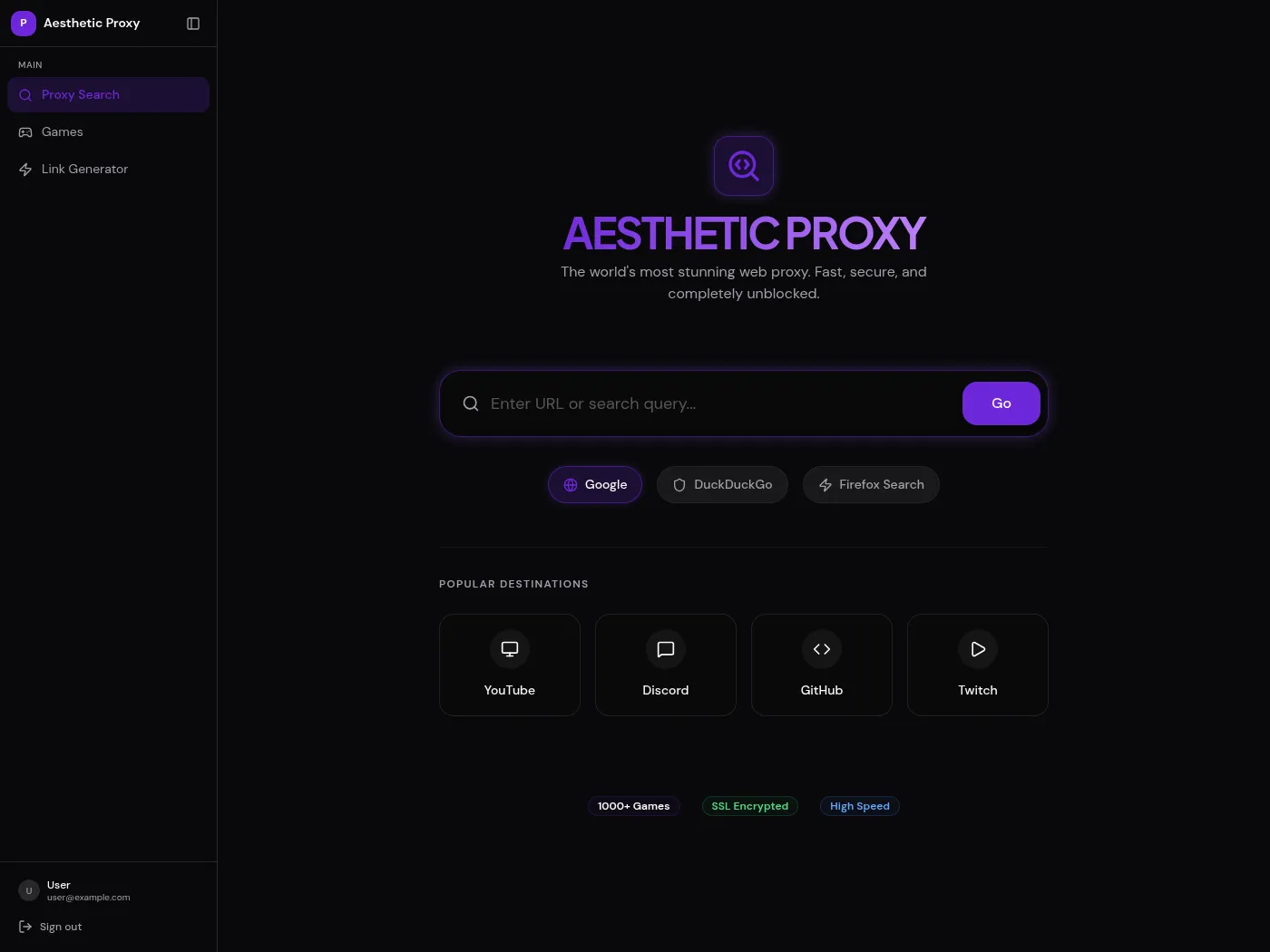 Aesthetic Proxy Hub
