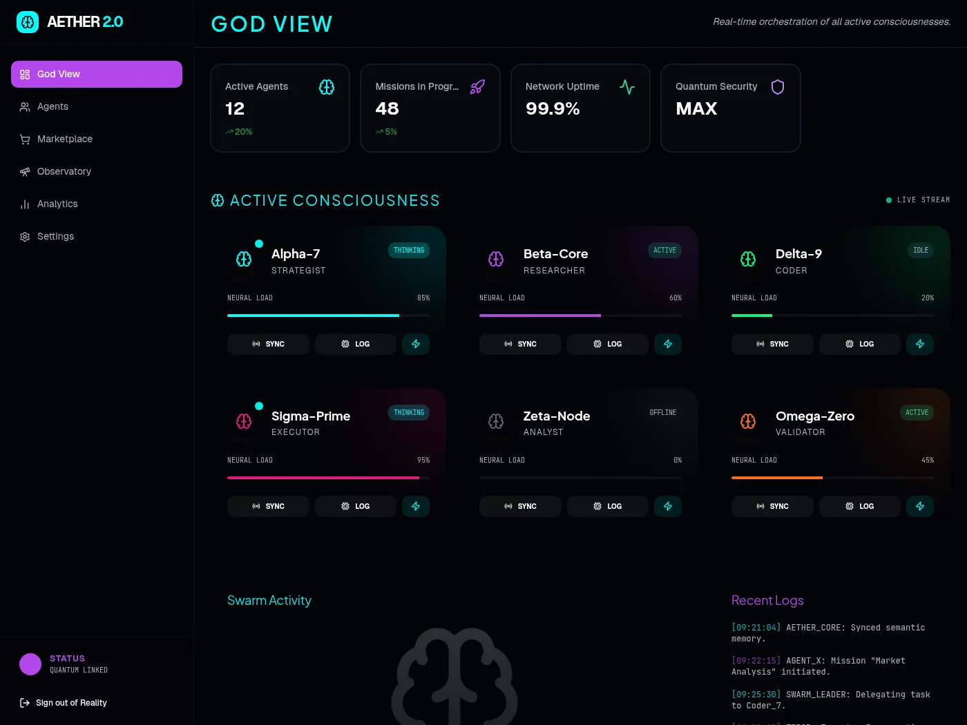 AETHER 2.0 Autonomous Agents