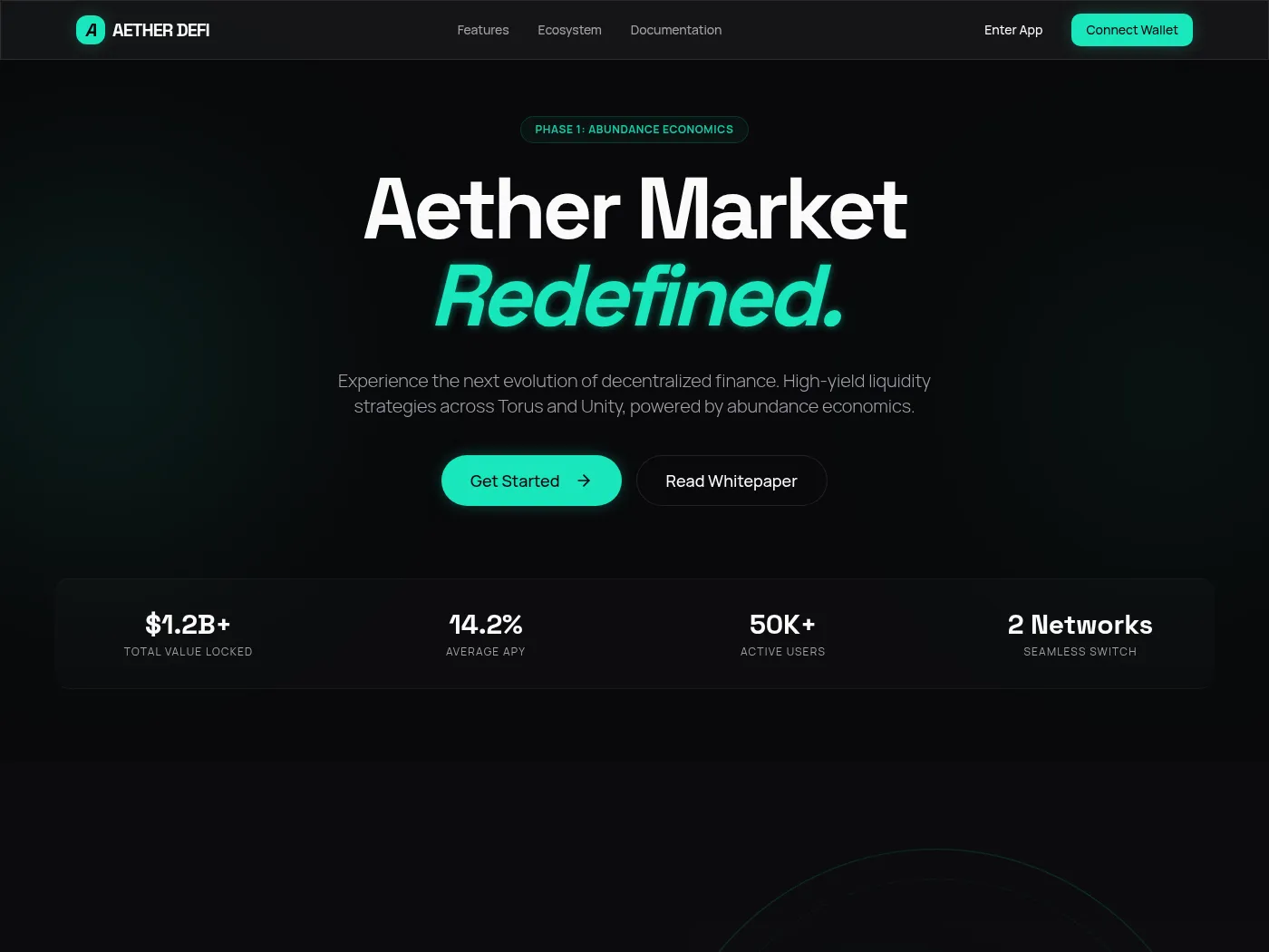 Aether DeFi UI Suite