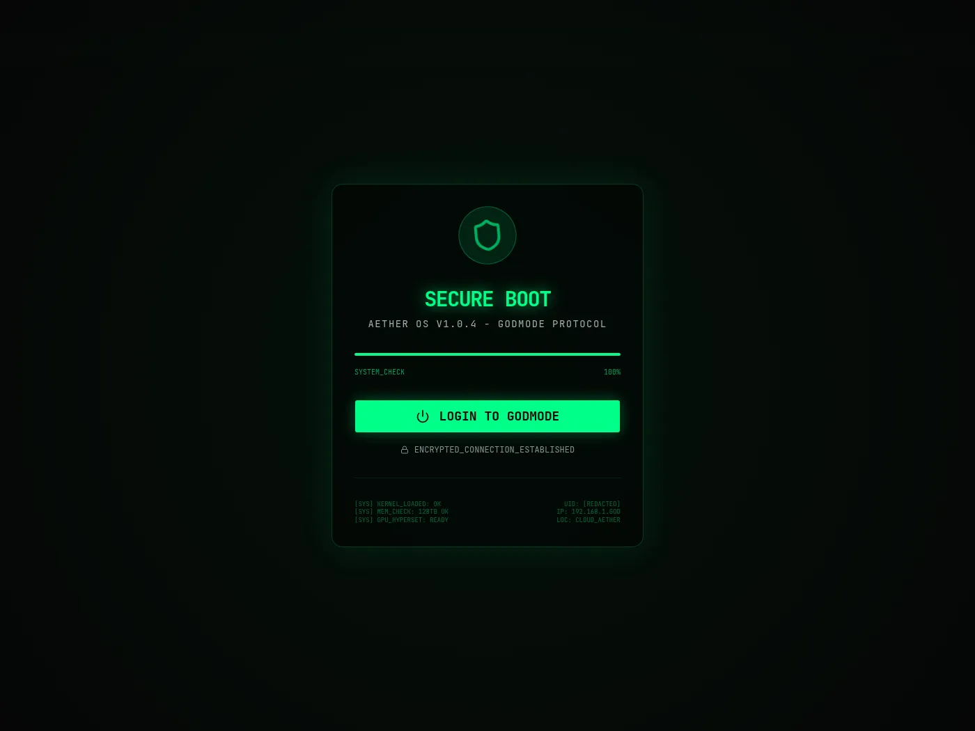 Aether Godmode OS