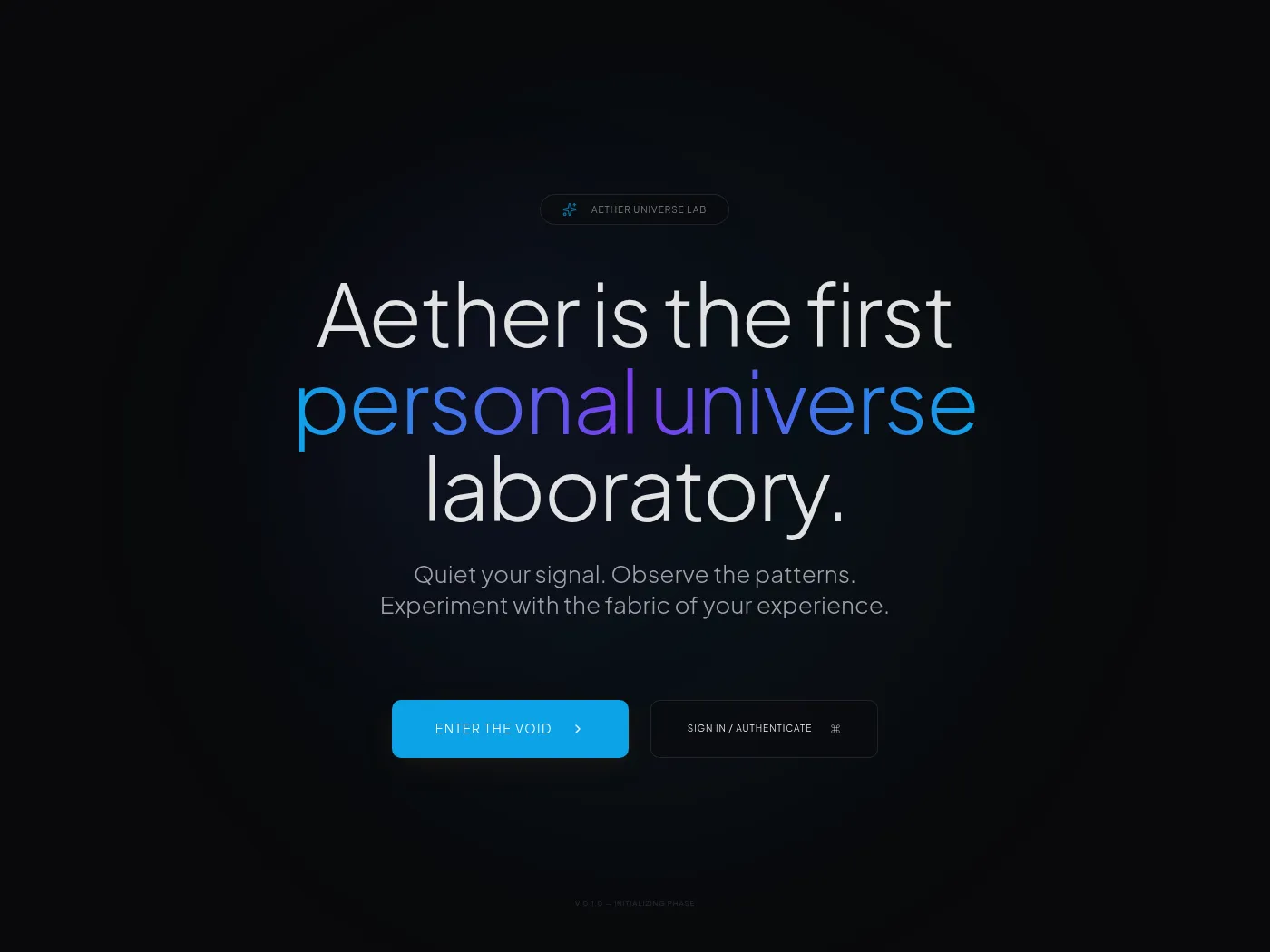 Aether Universe Lab