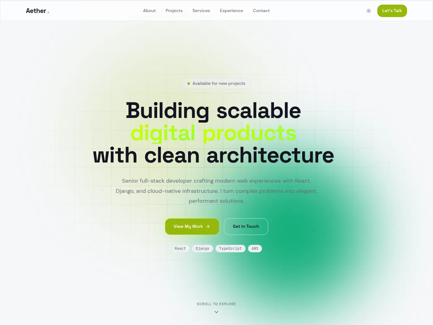 Aether Portfolio
