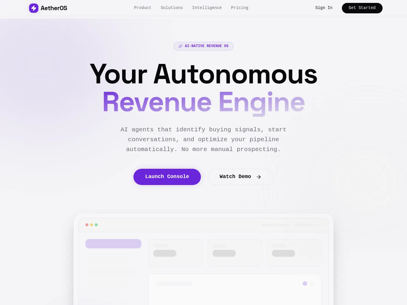 AetherOS Revenue Suite