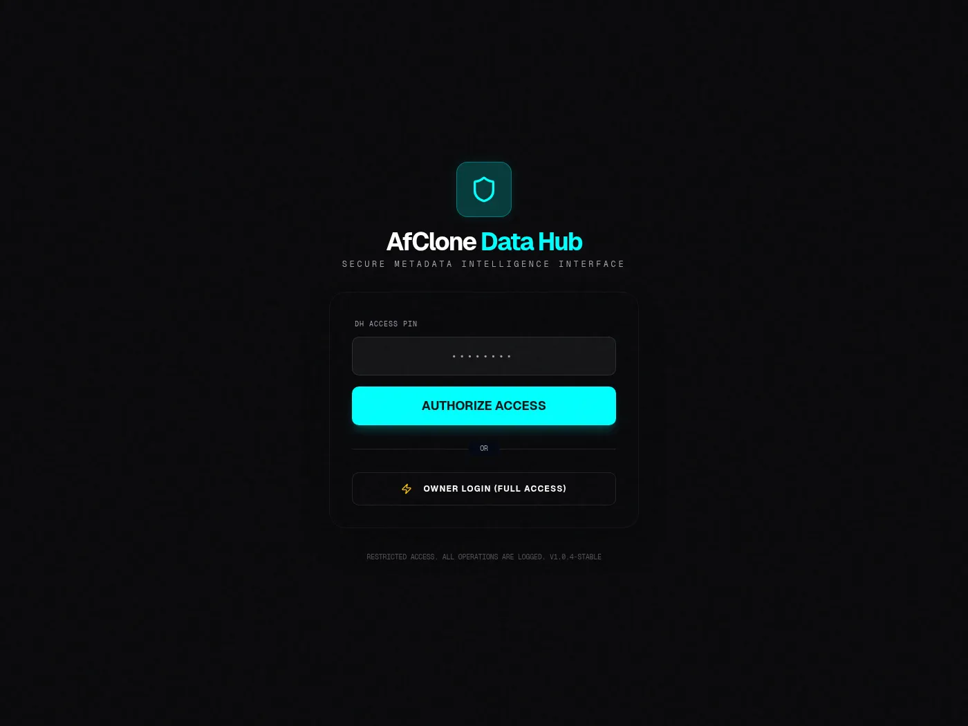 AfClone Data Hub