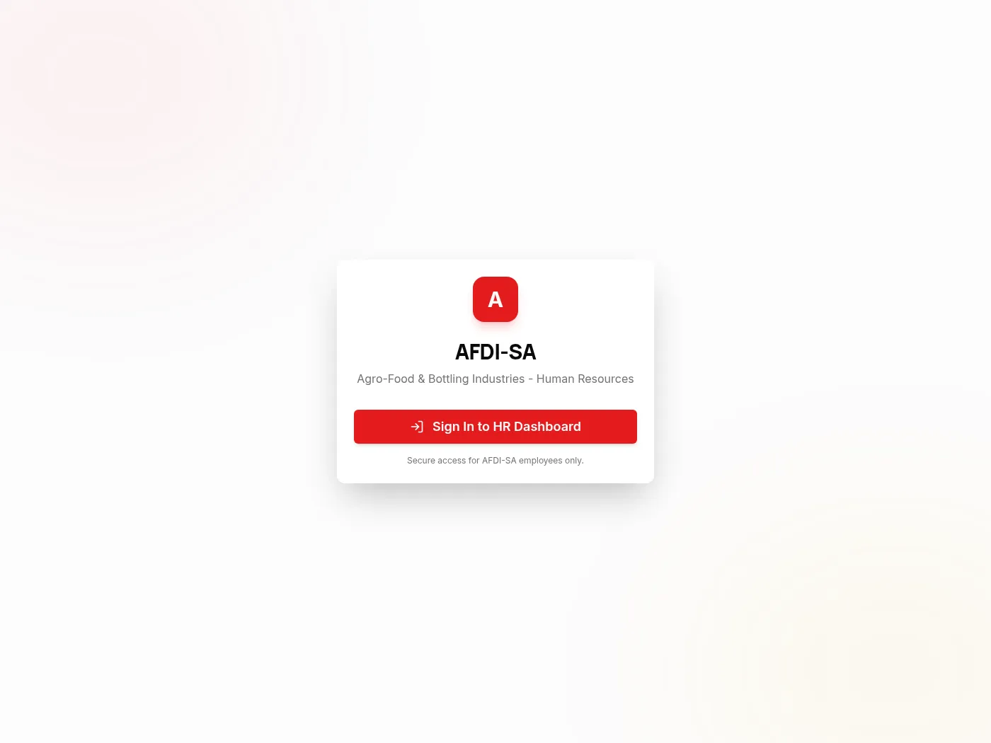 AFDI-SA HR Manager