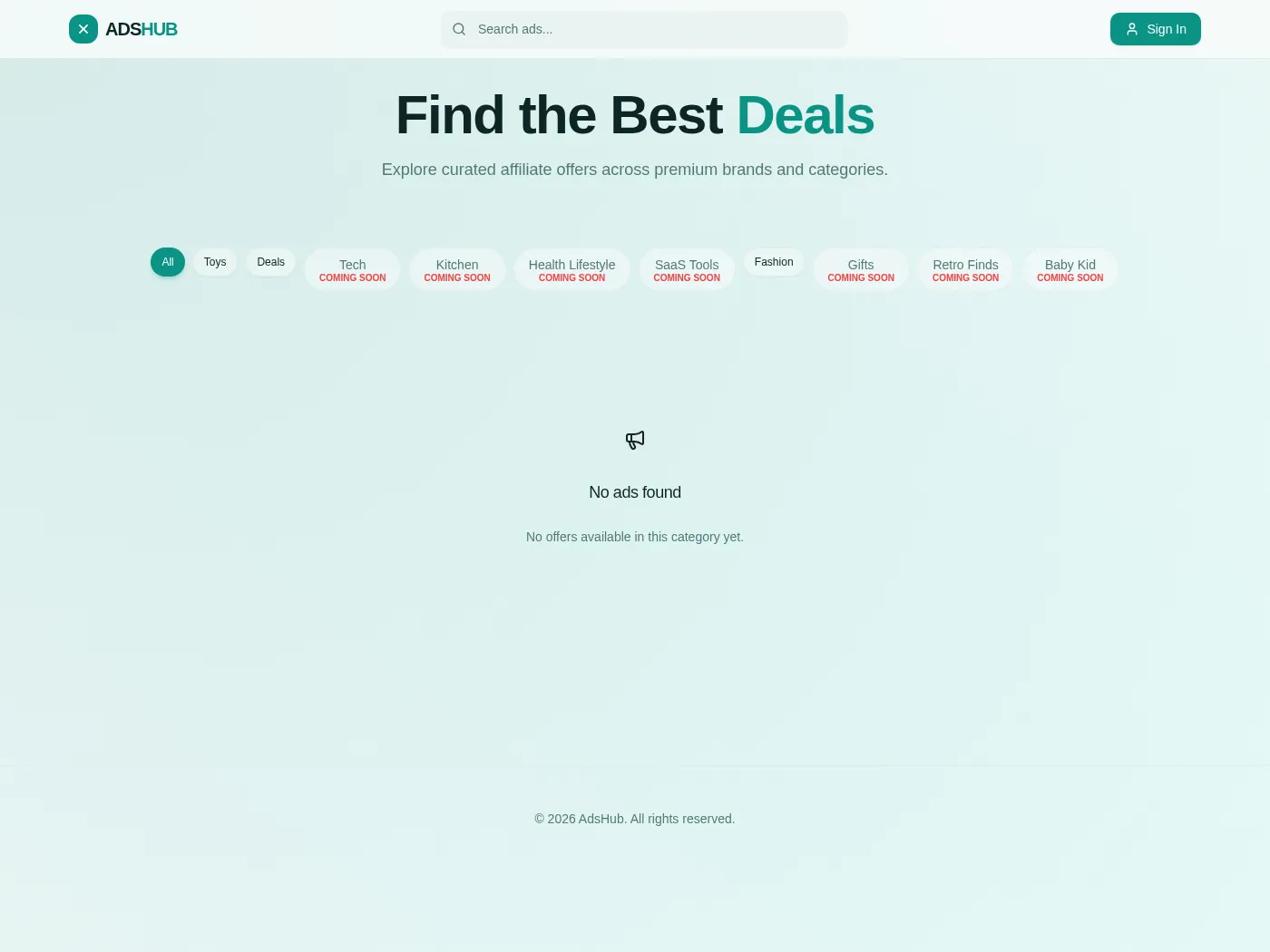 Affiliate Ads Hub