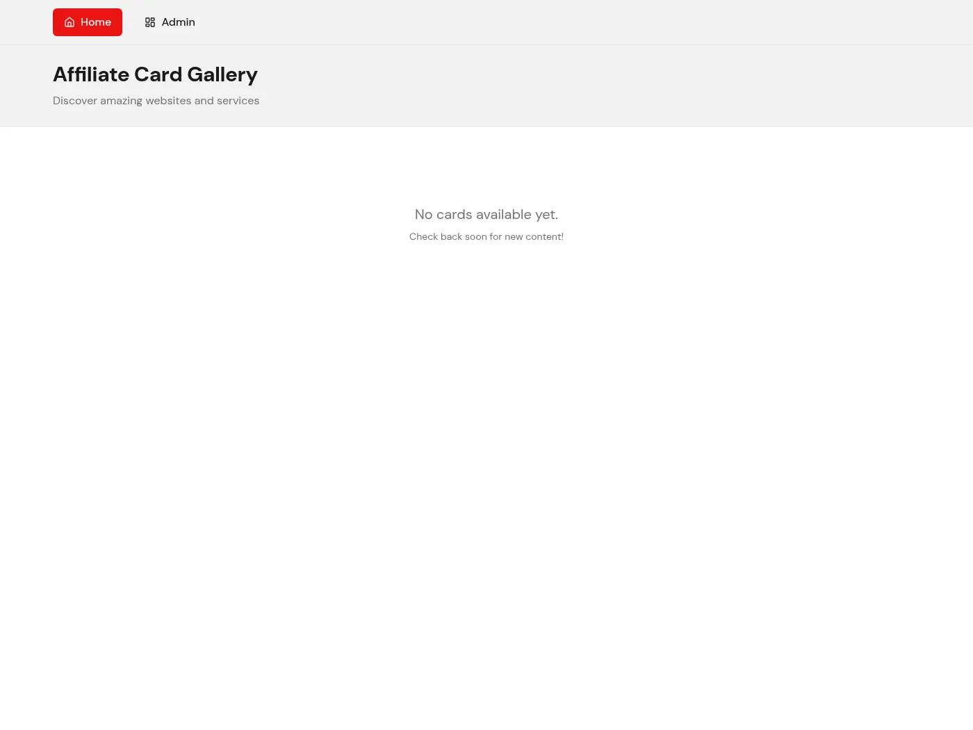 Affiliate Card Gallery