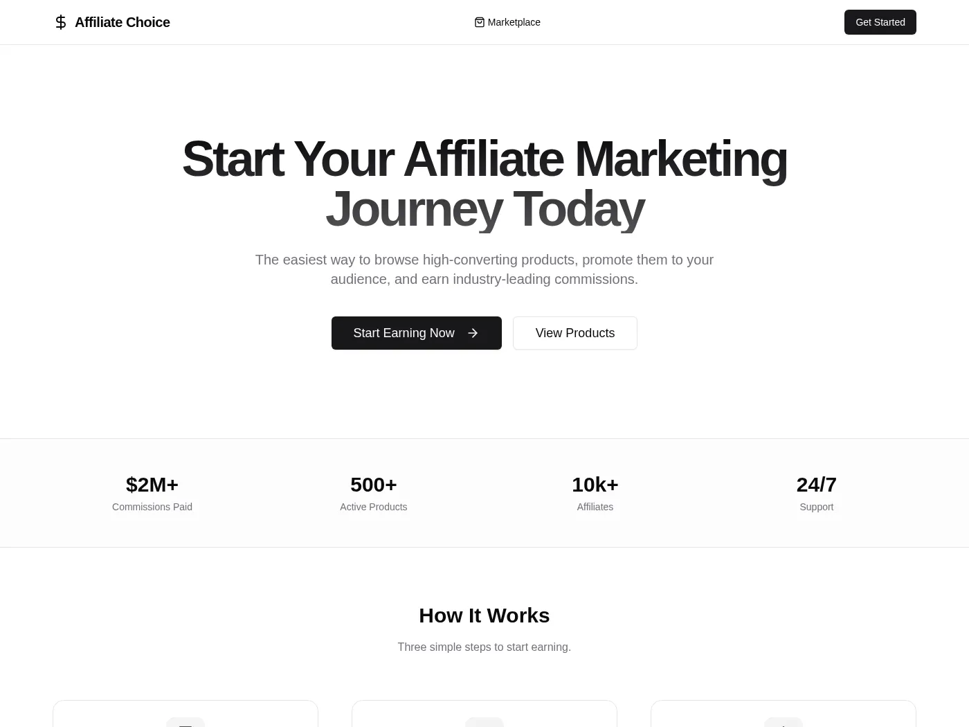 Affiliate Choice Hub