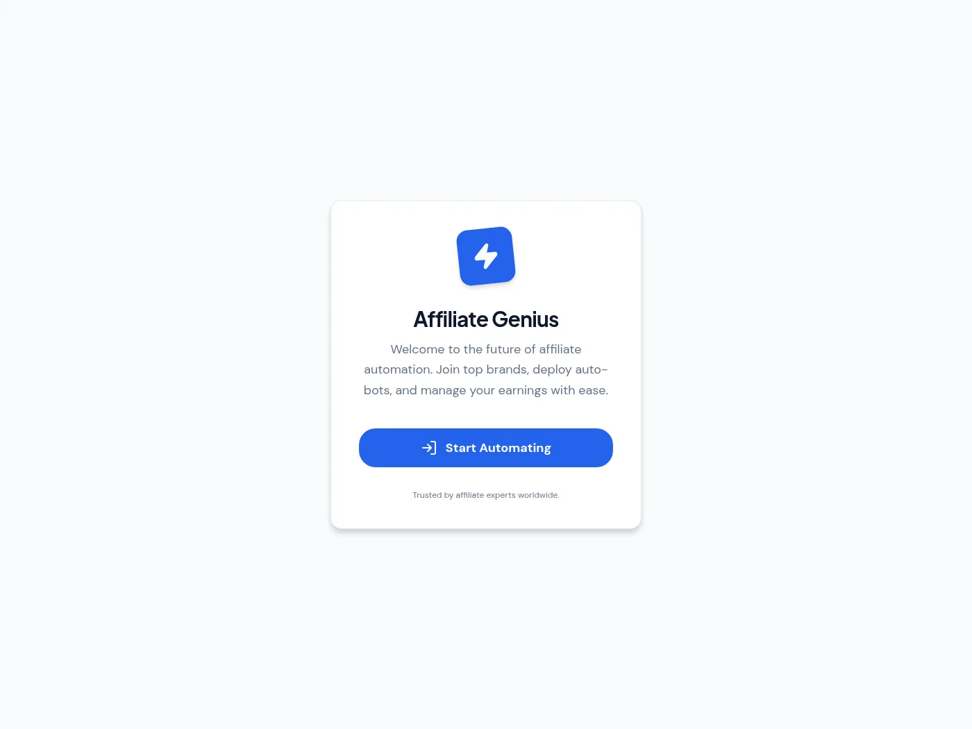 Affiliate Genius Workspace