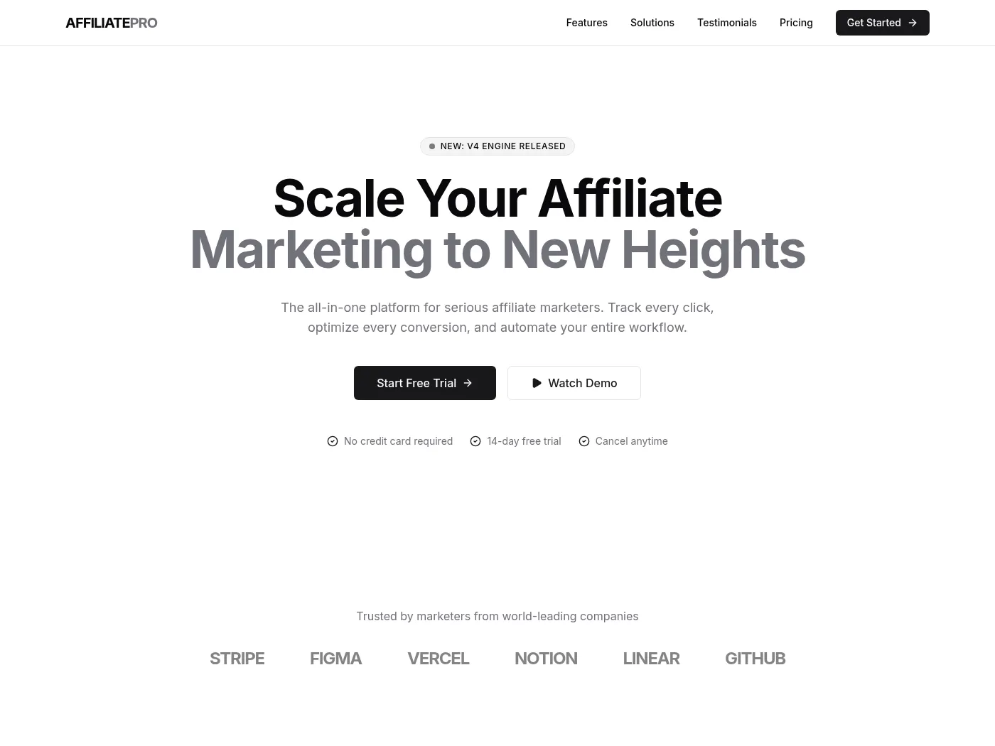 Modern Affiliate Landing