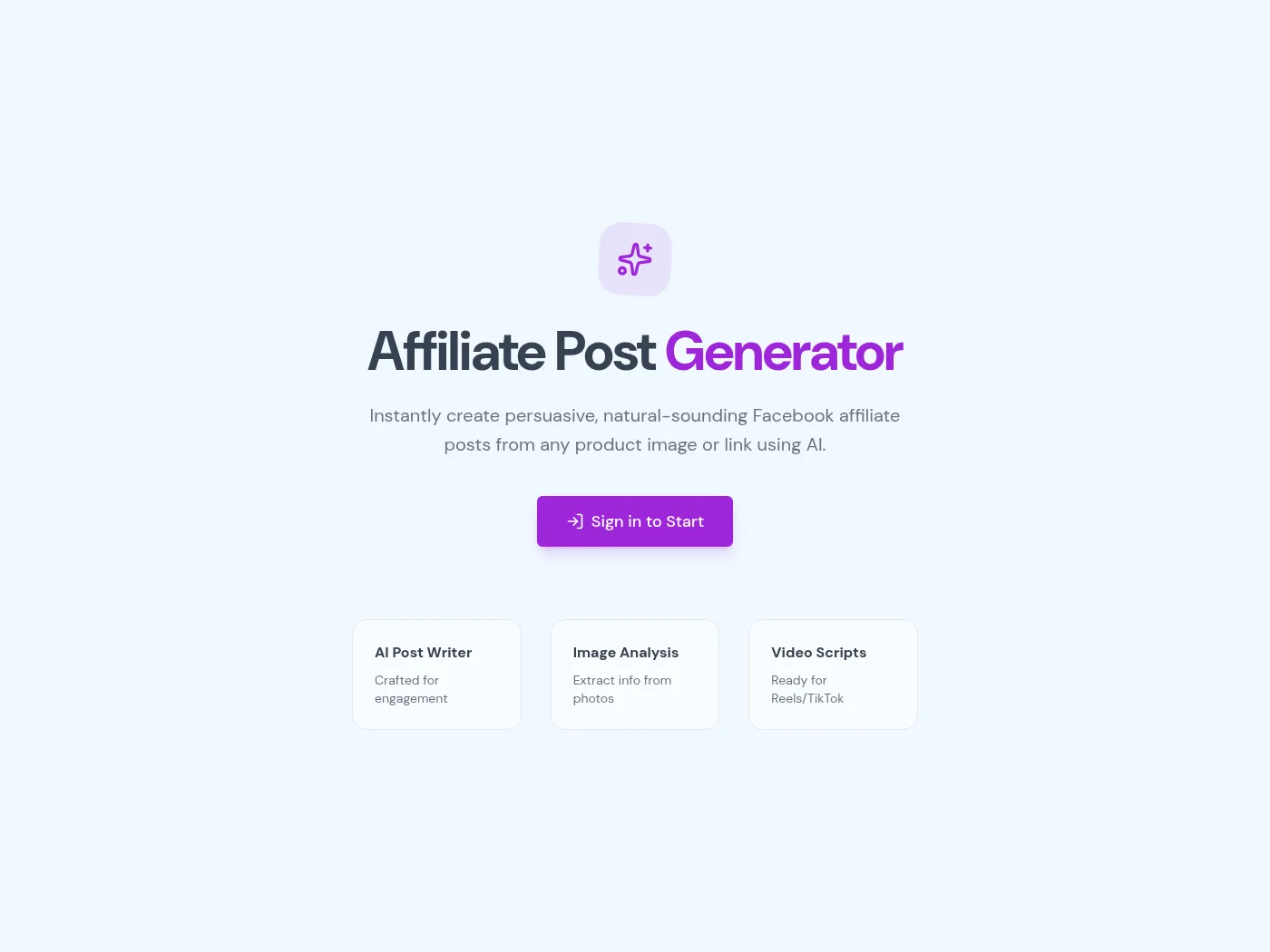 Affiliate Post Generator
