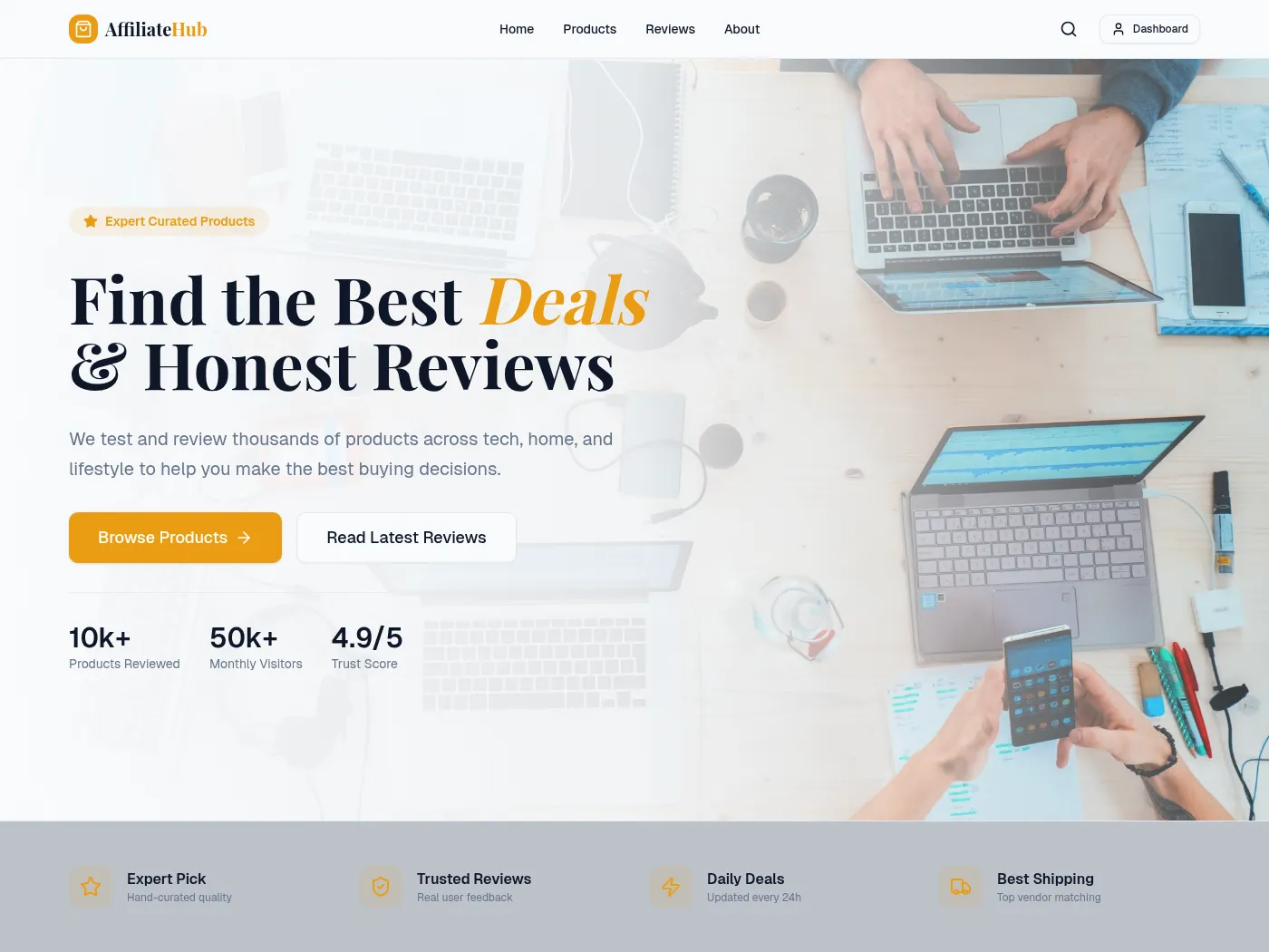Affiliate Hub Website