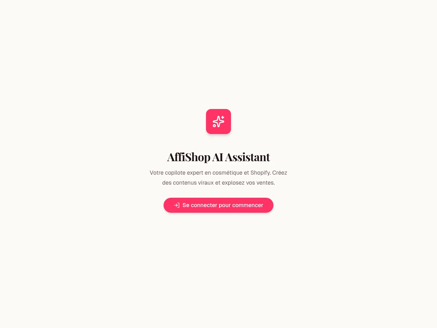 AffiShop AI Assistant