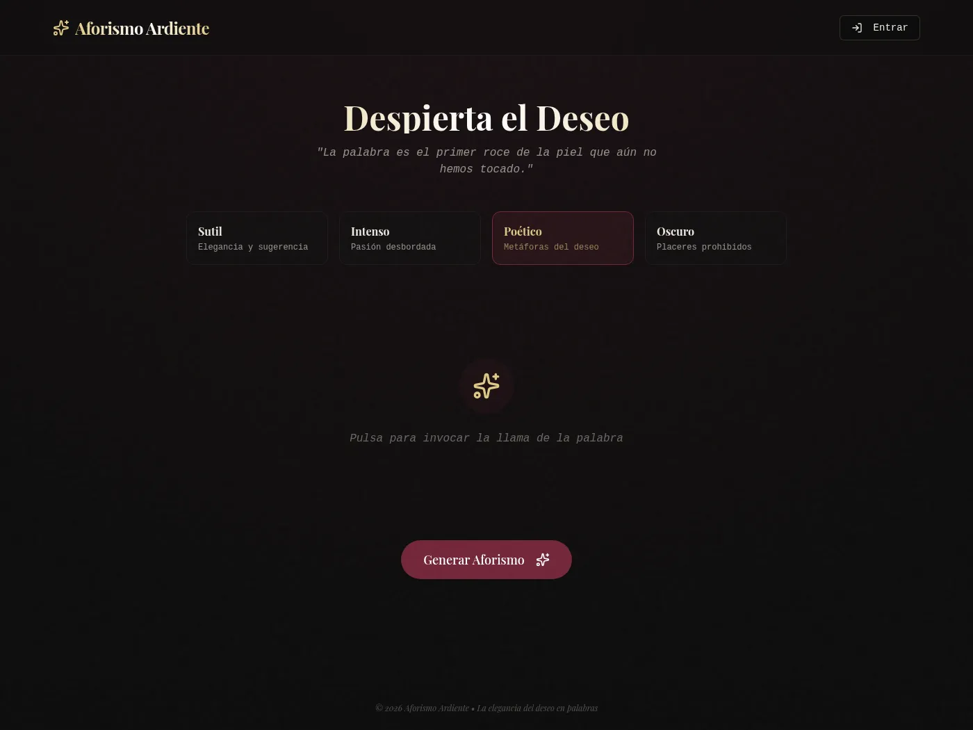 Aforismo Ardiente