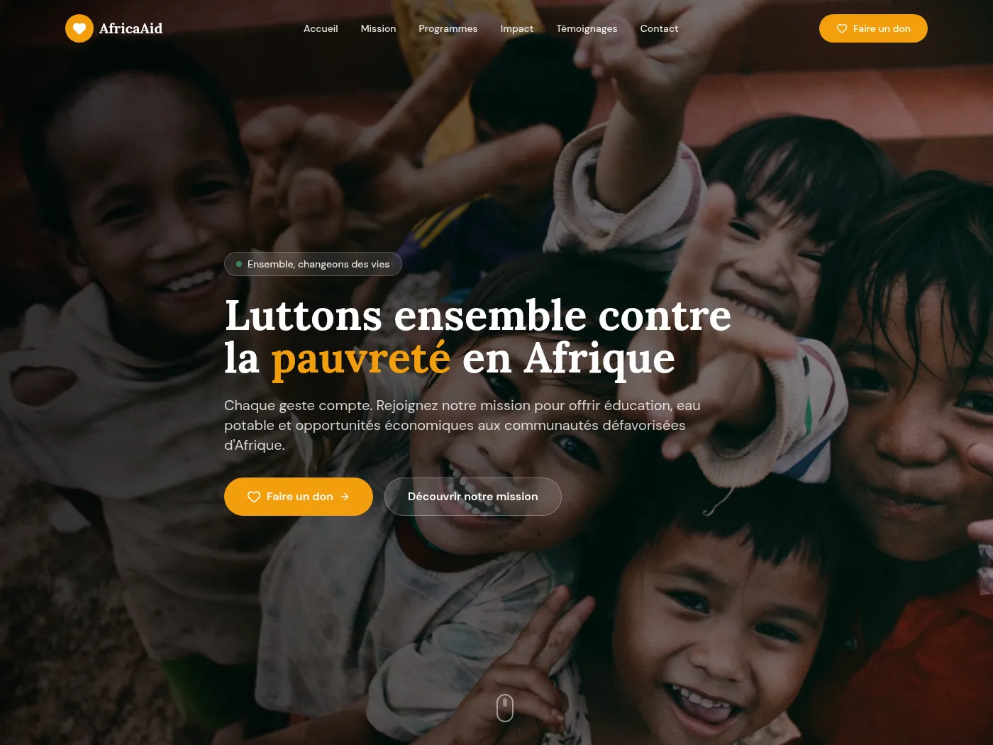 AfricaAid Web Platform