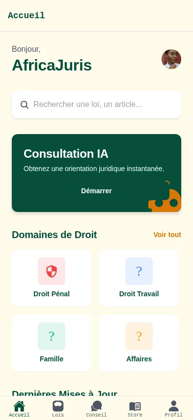 AfricaJuris Legal App