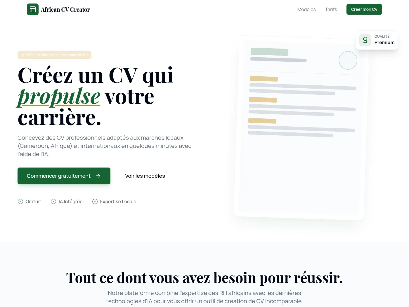 African CV Creator