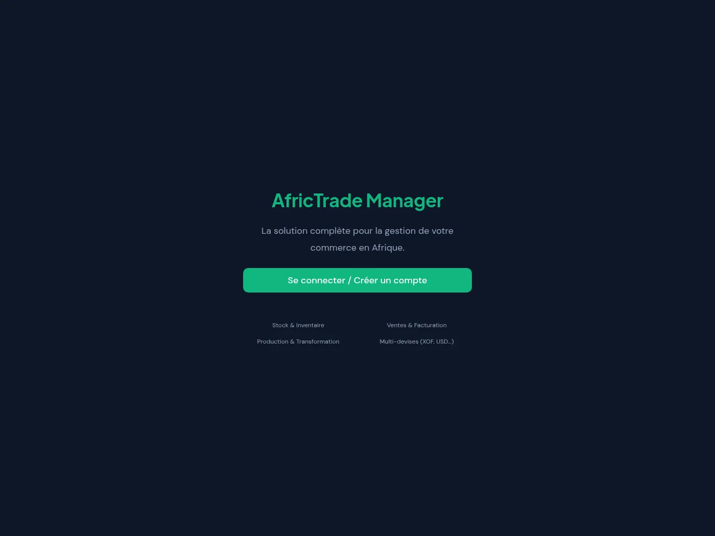 AfricTrade Manager