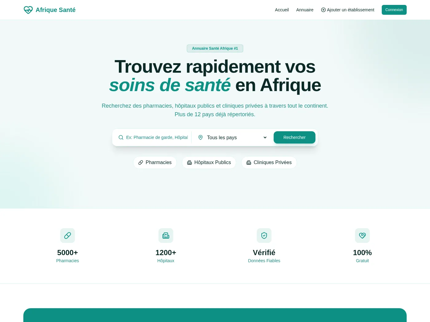 Afrique Santé Directory