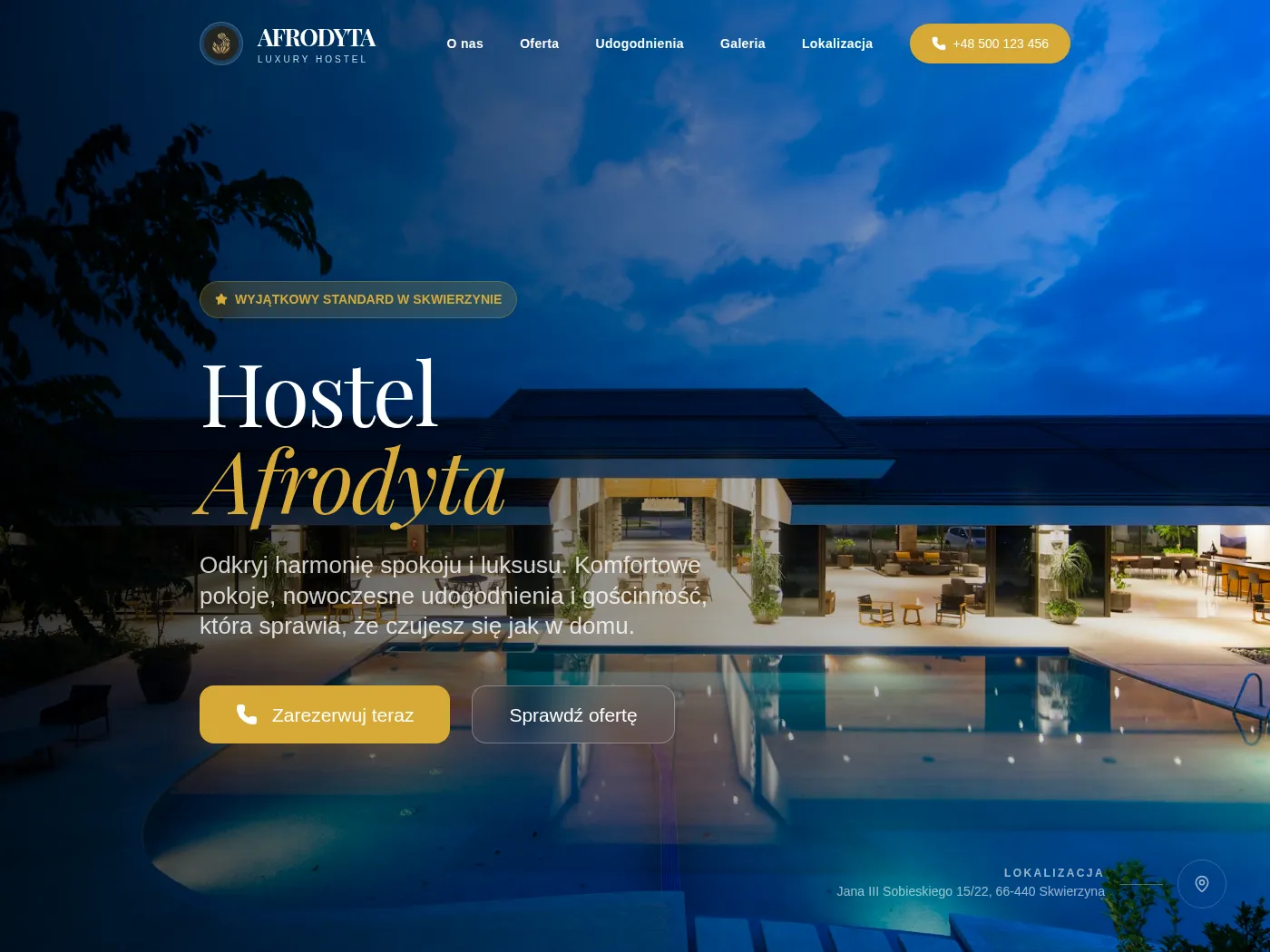 Afrodyta Luxury Hostel Site