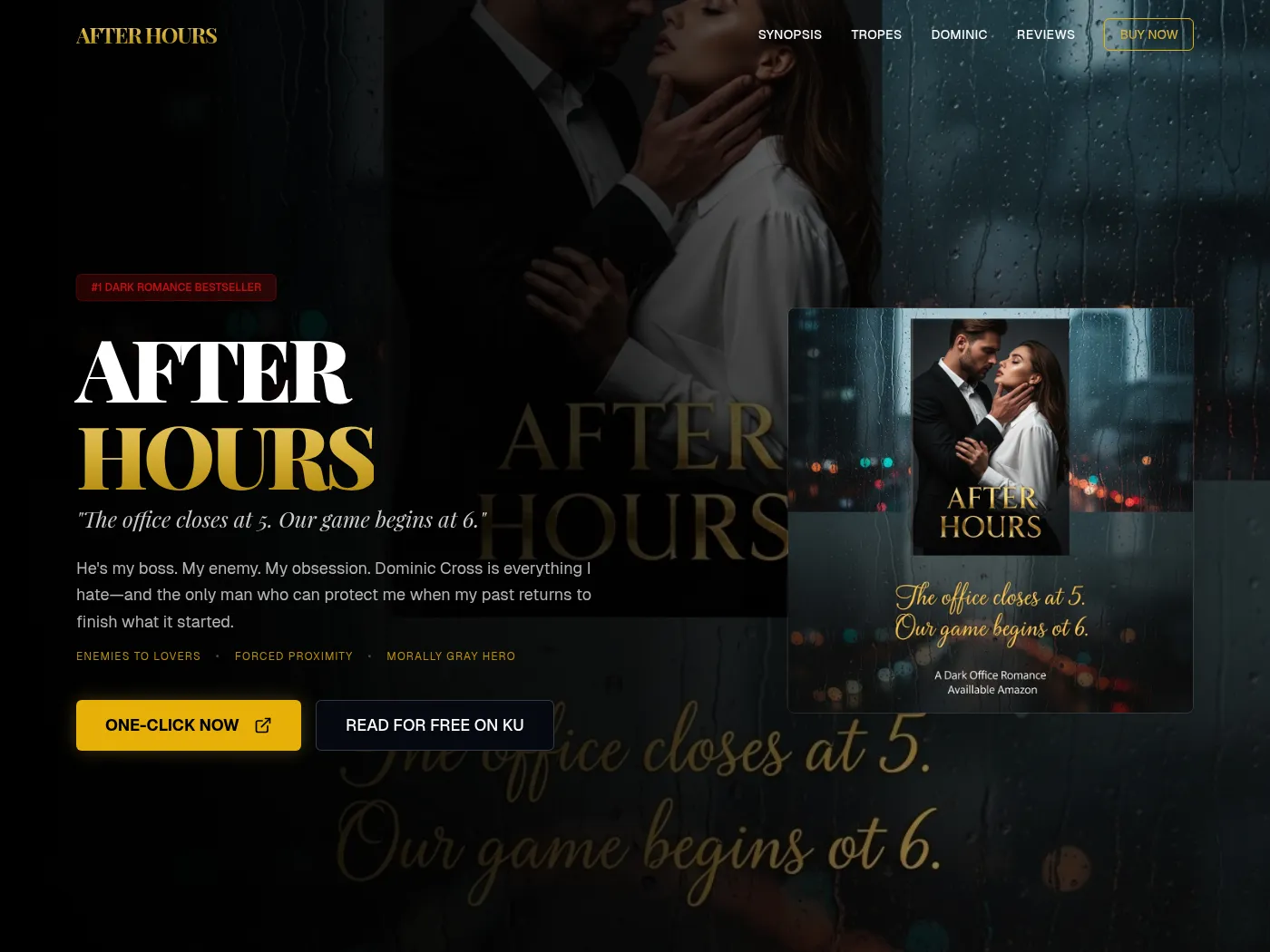 After Hours Landing Page