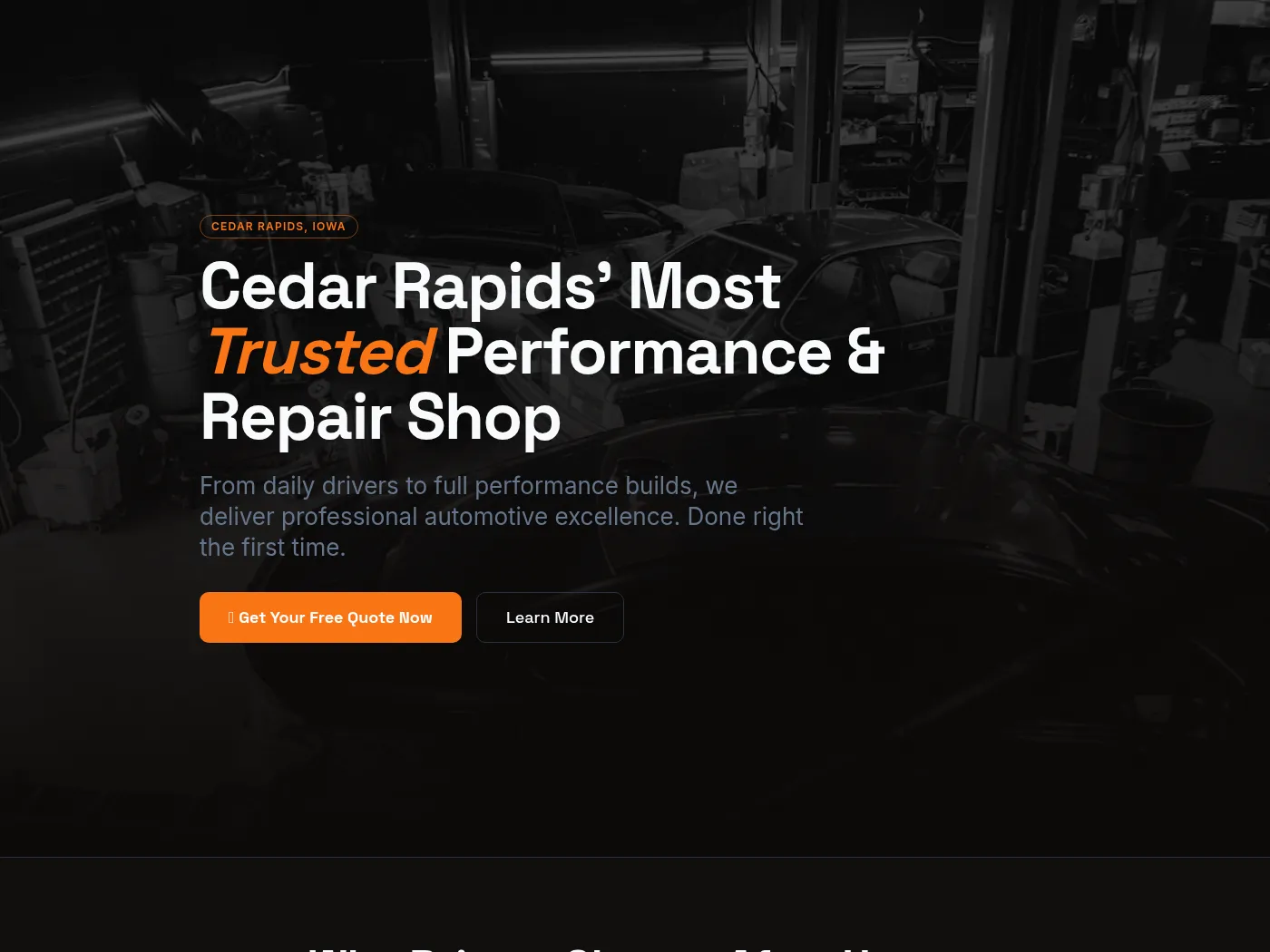 After Hours Landing Page