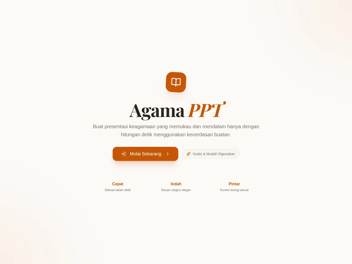 Agama PPT Generator