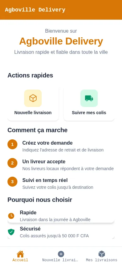 Agboville Delivery App