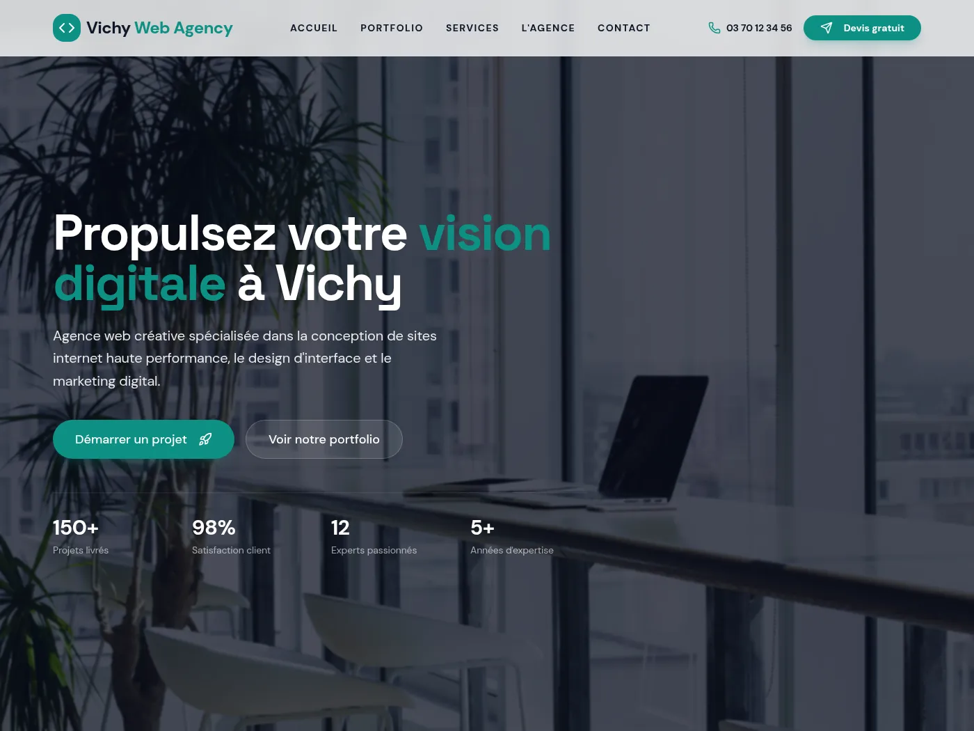 Vitrine Agence Immobilier