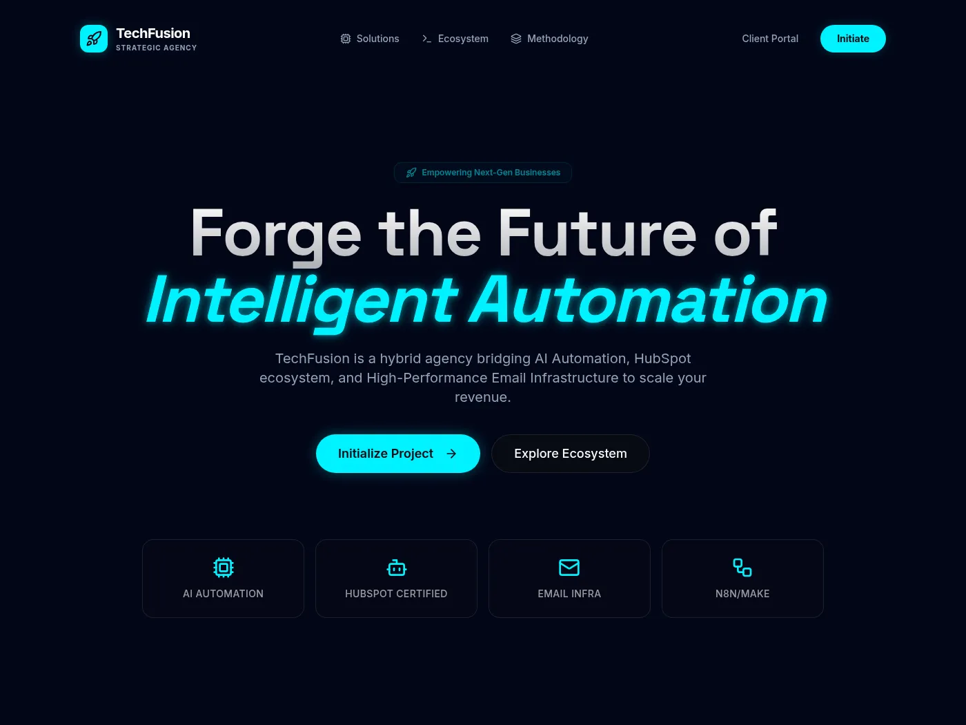 TechFusion Agency Landing