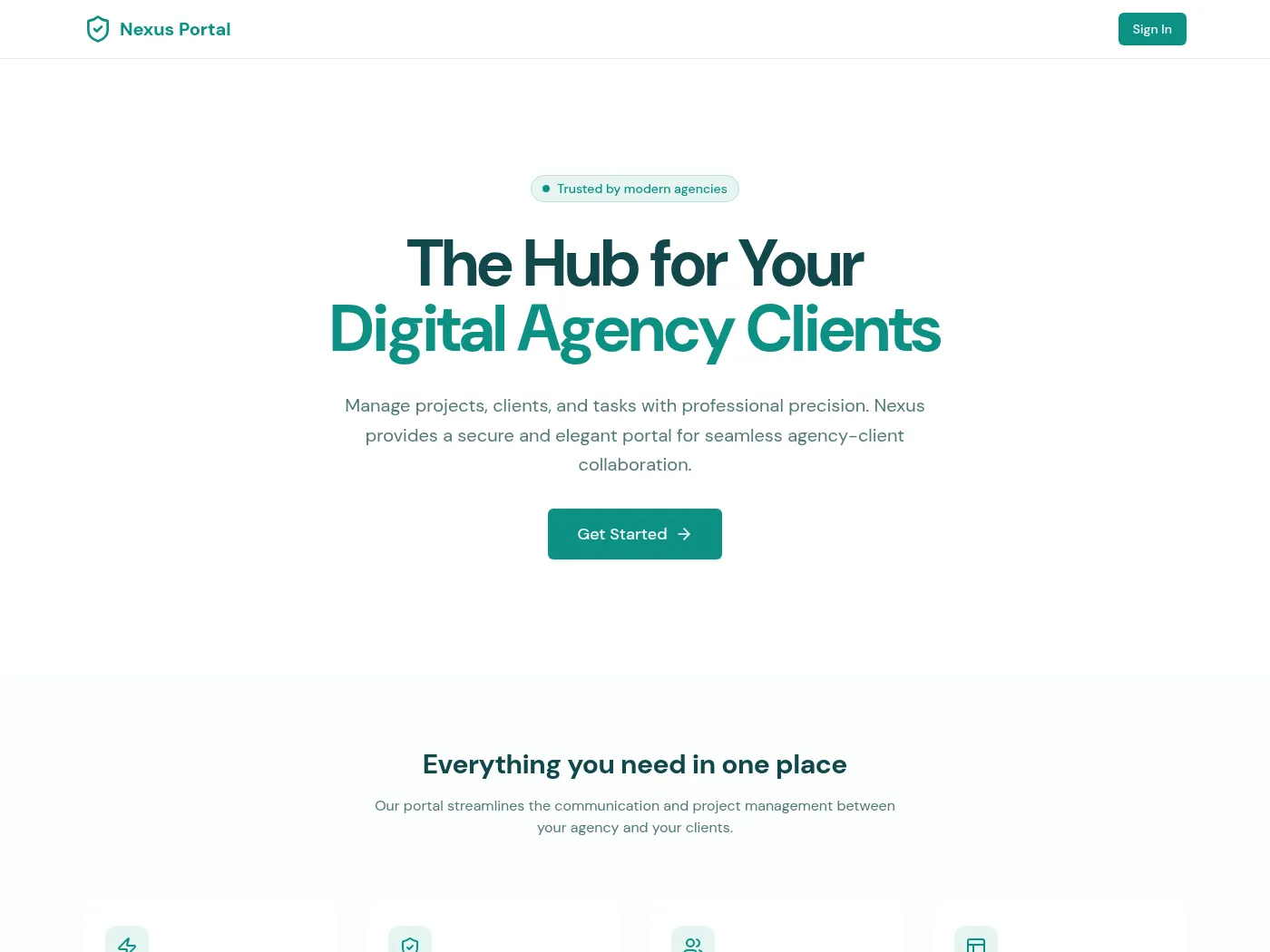 Web Agency Client Portal