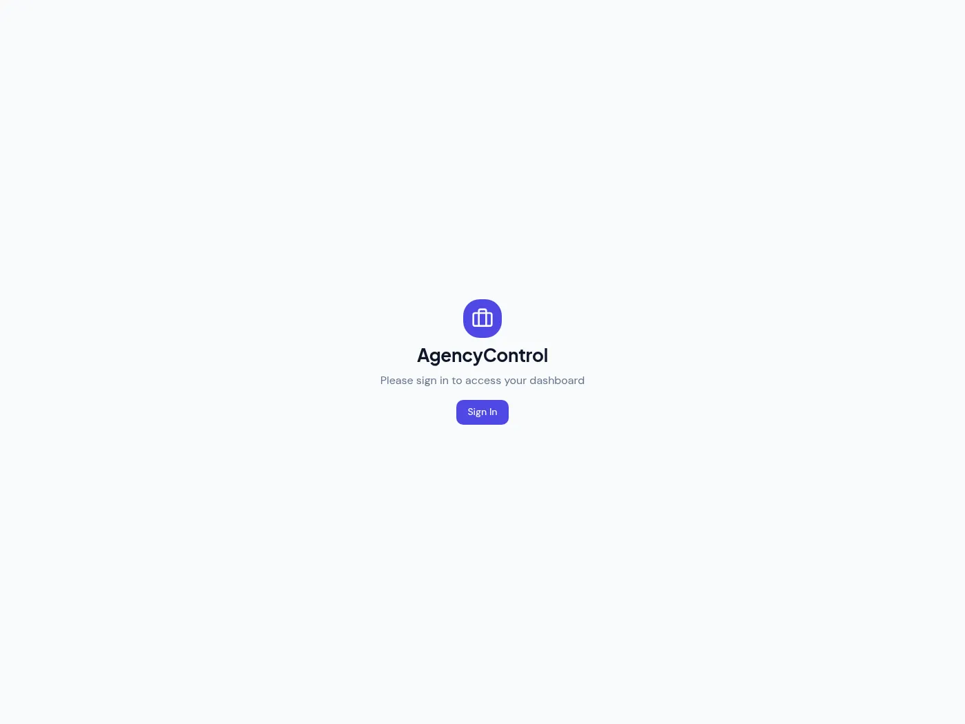 AgencyControl Dashboard