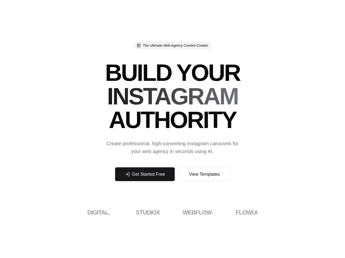 Web Agency Insta Maker