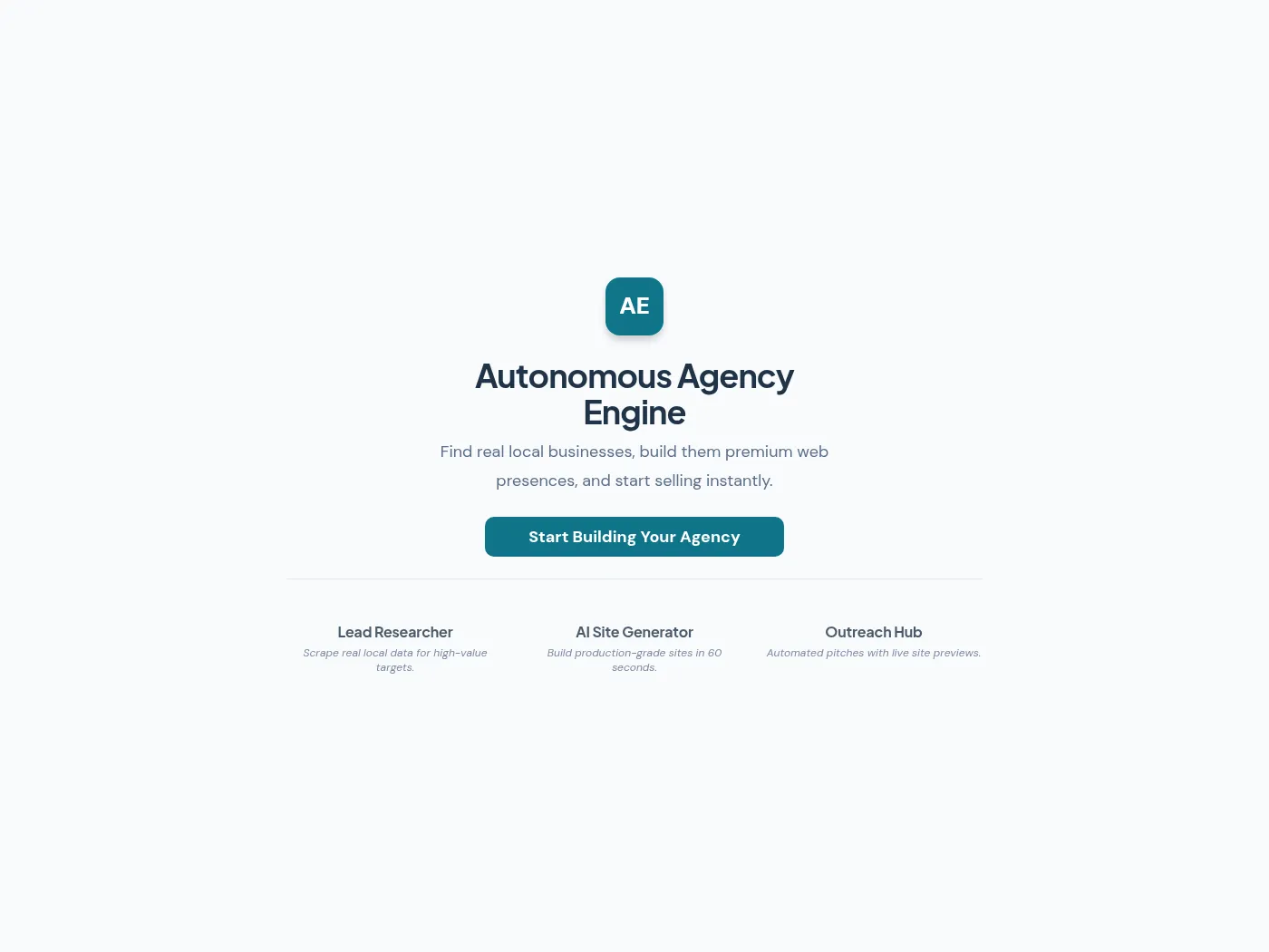 Autonomous Agency Engine