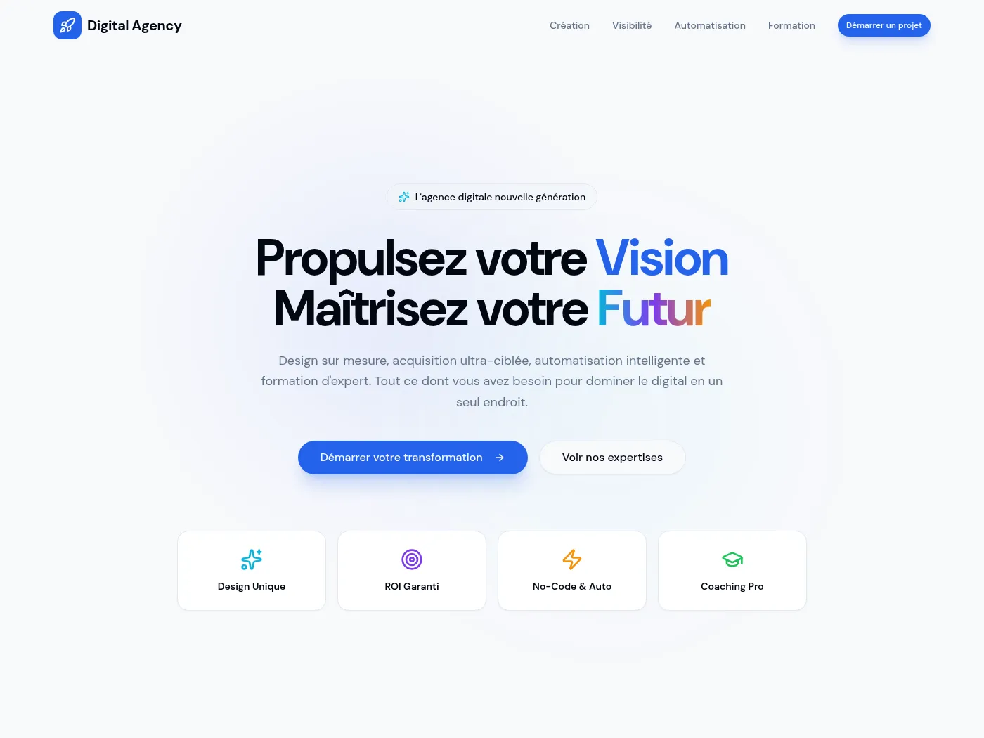 Digital Agency Showcase