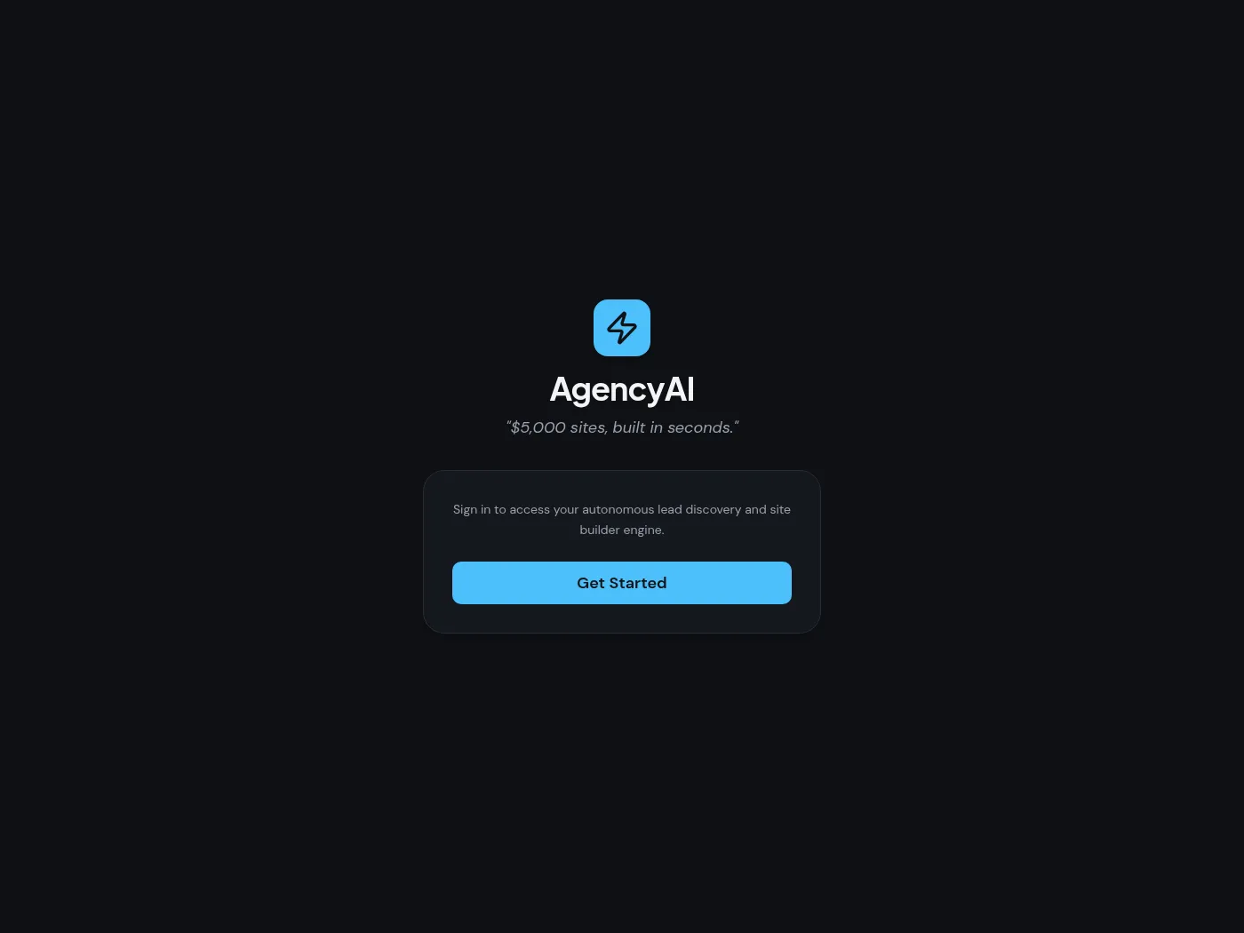 AgencyAI Web Builder